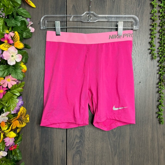 Nike | Shorts | 24nike Pro Dri Fit Hot Pink Compression Shorts Size Xl ...
